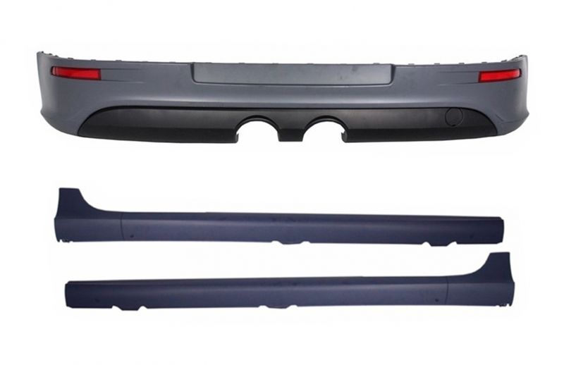 Rear Bumper Extension and Side Skirts GTI R32 Look for VW Golf V (2003 ...