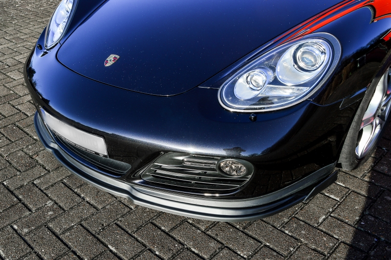 Black Gloss Front Bumper spoiler / skirt / valance with Wing For ...