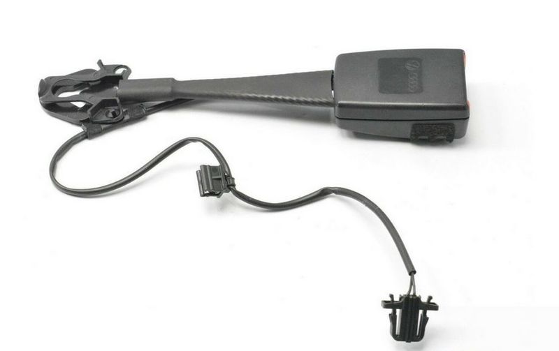 NEW GENUINE AUDI A4 A5 A6 A7 FRONT SEAT SAFETY BELT BUCKLE LOCK SATIN ...