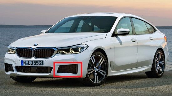 NEW GENUINE BMW 6 SERIES G32 GT FRONT M SPORT BUMPER SIDE GRILL LEFT ...