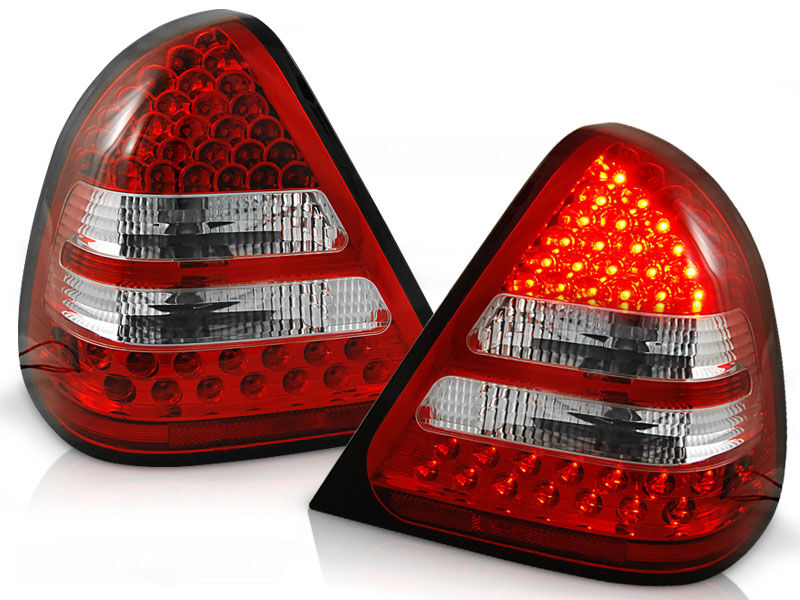 LED TAIL LIGHTS RED WHITE fits MERCEDES W202 C-KLASA 06.93-06.00 in ...