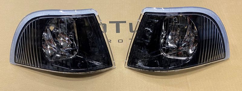 BLACK Clear OE Look Front Turnsignals For Volvo S40 / V40 MK1 1996-1999 ...