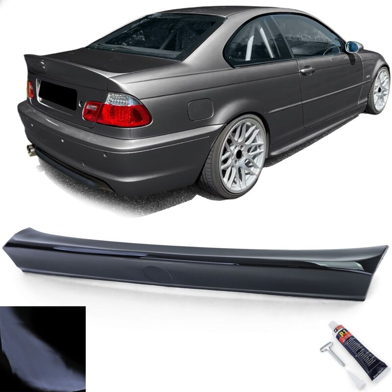 Black Gloss CSL type trunk spoiler for BMW E46 98-05 Coupe in Spoileri ...