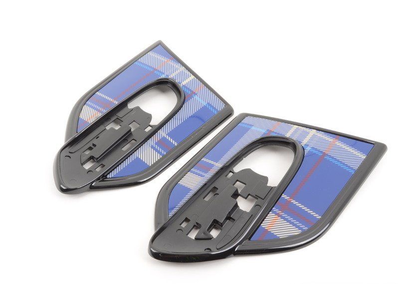 MINI NEW F55 F56 F57 SIDE SCUTTLE PAD SET SPEEDWELL BLUE PAIR LEFT ...