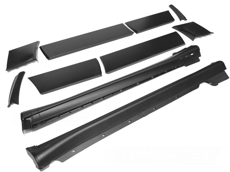 SIDE SKIRTS + Side Door pods and fender panels EVO1 STYLE fits MERCEDES ...