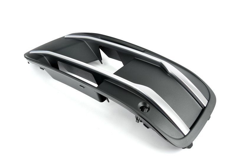 NEW GENUINE AUDI Q7 16-19 FRONT BUMPER LOWER ANTHRACITE CHROME GRILL ...