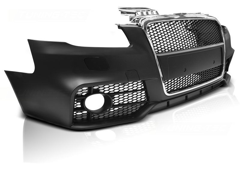 RS Front bumper for AUDI A4 04-08 RS STYLE CHROME BLACK in Bumper - buy ...