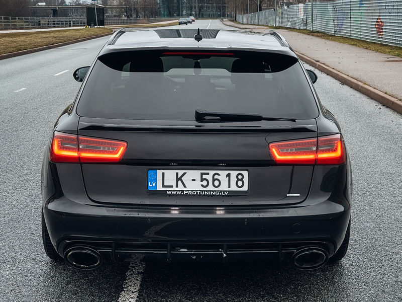 Performance CARBON Rear lower trunk lip spoiler wing For Audi RS6 C7 С7 ...