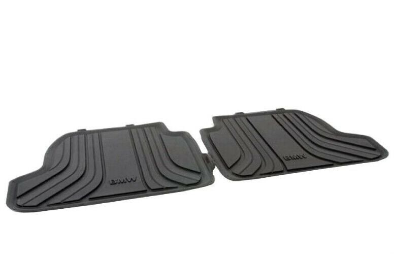 NEW GENUINE BMW 1 SERIES F20 F21 REAR ALL WEATHER RUBBER FLOOR MATS ...