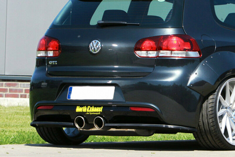 Performance Rear Bumper diffuser addon / side panels For VW Golf 6R 1K ...