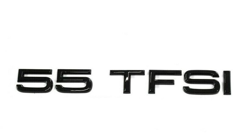 NEW GENUINE AUDI A6 A7 A8 Q5 Q8 55 TFSI TRUNK LETTERING BADGE GLOSS ...