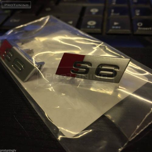 S6 - 4B C5 + 4F C7 1997-2011 Placa de volante genuina Logotipo OE