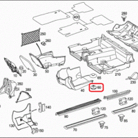 NEW GENUINE MERCEDES BENZ MB A B C E CLASS W176 W246 W212 FLOOR CARPET ...