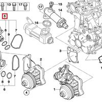 NEW GENUINE BMW 2.5D 3.0D DIESEL ENGINE COOLANT THERMOSTAT WITH HOUSING ...