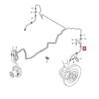 NEW GENUINE AUDI A6 A7 C7 REAR AXLE BRAKE HOSE FITS BOTH SIDES 1 PC ...