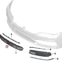 NEW GENUINE BMW 7 SERIES G11 G12 FRONT BUMPER CENTER GRILLE CAP ...