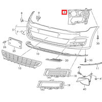 FOR NEW GENUINE VOLKSWAGEN VW GOLF MK7 15-17 FRONT BUMPER SUPPORT ...