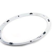 MINI NEW GENUINE COOPER F55 F56 F57 N/S LEFT CHROME HEADLIGHT TRIM RING ...