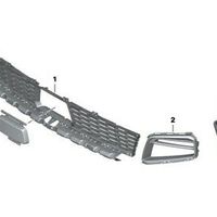 NEW GENUINE BMW 1 F40 M SPORT FRONT BUMPER LOWER GRILLE COVER FITS ...