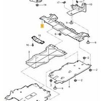 NEW GENUINE PORSCHE 987 BOXSTER CAYMAN REAR UNDER BODY SPLASH GUARD ...