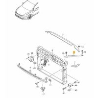 NEW GENUINE VW GOLF 2013-2016 RADIATOR SUPPORT PANEL UPPER BRACKET ...