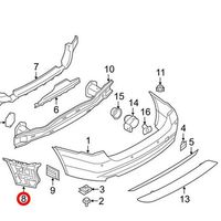 NEW GENUINE BMW 3 SERIES F30 F31 LCI REAR BUMPER MOUNTING BRACKET LEFT ...