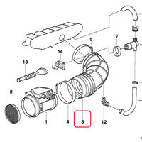BMW NEW GENUINE 3 Z3 SERIES E36 PETROL ENGINES MASS AIR FLOW INTAKE ...