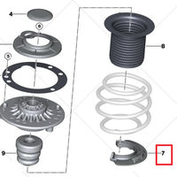 MINI NEW GENUINE F55 F56 F57 FRONT LOWER RUBBER SPRING PAD 31336860789 ...