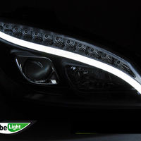 HEADLIGHTS TUBE LIGHT BLACK SEQ fits MERCEDES W204 07-10 in Фары - buy ...