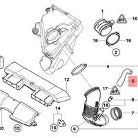 NEW GENUINE BMW 3 X5 SERIES E90 E70 HOT AIR MASS METER HOSE 13717808158 ...