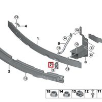 FOR NEW GENUINE BMW X5 X6 F15 F16 SERIES FRONT SUPPORT INSERT RIGHT O/S ...