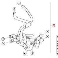 NEW GENUINE MINI R52 CABRIO R53 RADIATOR COOLANT HOSE 17127541095 in ...