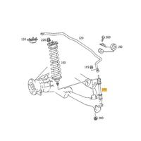 NEW GENUINE MERCEDES BENZ M CLASS W163 REAR ANTI ROLL BAR SUSPENSION ...