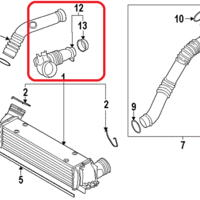 BMW NEW GENUINE 1 2 3 4 5 X1 X3 X4 X5 X6 Z4 SERIES AIR INTAKE TUBE ...