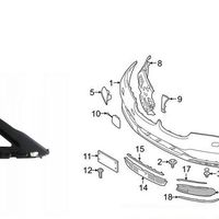 NEW GENUINE BMW 7 SERIES G11 G12 FRONT BUMPER UPPER GUIDE RIGHT O/S ...