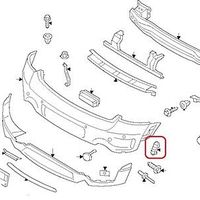 MINI NEW GENUINE COUNTRYMAN R60 S JCW REAR BUMPER GRID GRILLE RIGHT O/S ...