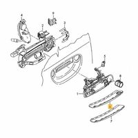 NEW GENUINE AUDI A6 S6 ALLROAD C6 FRONT DRIVER DOOR HANDLE PRIMED COVER ...