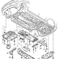 NEW GENUINE AUDI A3 09-13 FRONT WHEEL DRIVE FRONT ENGINE UNDERTRAY ...