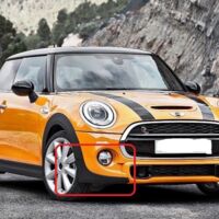 MINI NEW GENUINE F55 F56 F57 JCW FRONT BUMPER BLACK BAND SPOILER RIGHT ...