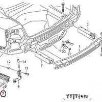 NEW GENUINE AUDI A4 B8 13-16 N/S LEFT REAR BUMPER SUPPORT BRACKET ...