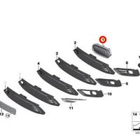 NEW GENUINE BMW 2 SERIES F45 F46 FRONT KIDNEY GRILL LUXURY RIGHT O/S ...