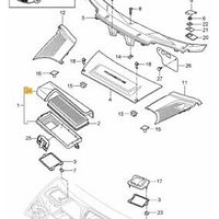 NEW GENUINE PORSCHE 987 BOXSTER CAYMAN 997 DUST AND POLLEN FILTER COVER ...