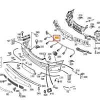 NEW GENUINE MERCEDES CLK CLASS W209 FRONT BUMPER PDC WIRING LOOM ...