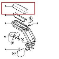 NEW GENUINE MINI R55 R56 R57 R58 R59 CENTER CONSOLE ARMREST COVER ...