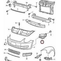 NEW GENUINE VW BEETLE 12-16 RIGHT O/S HEADLIGHT MOUNTING BRACKET ...