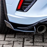 Black GLOSS Performance Rear Bumper Side Flaps / Splitters For VW T-ROC ...