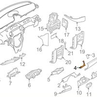 MINI NEW GENUINE R55 R56 R57 R58 R59 DASHBOARD INNER PANEL COVER LHD ...