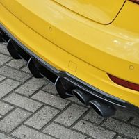 Performance Rear Bumper diffuser addon with ribs / fins For Audi A3 8V ...