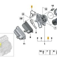 NEW GENUINE BMW OIL FILTER HOUSING ELEMENT SEAL GASKET 11428637821 in ...