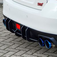 Performance Rear Bumper diffuser addon with ribs / fins For Subaru ...